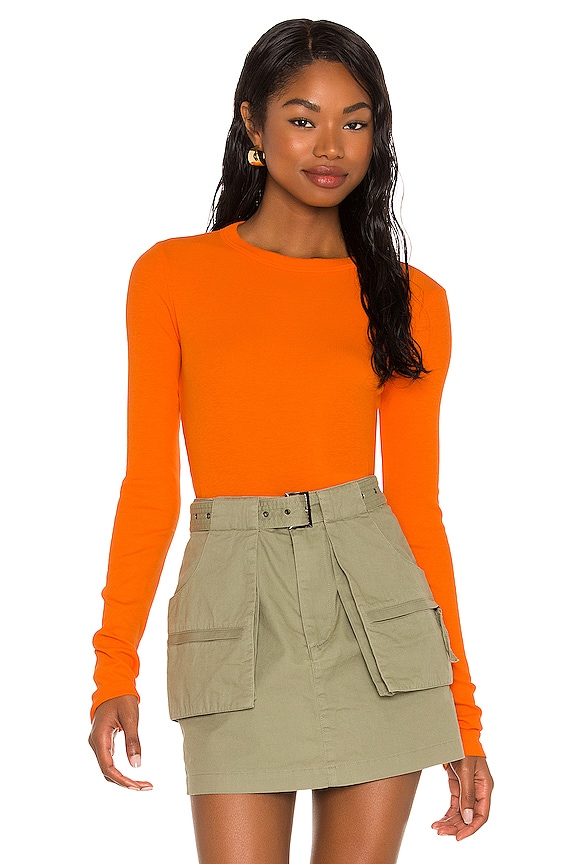 COTTON CITIZEN x REVOLVE The Verona Crop Shirt in Orange | REVOLVE