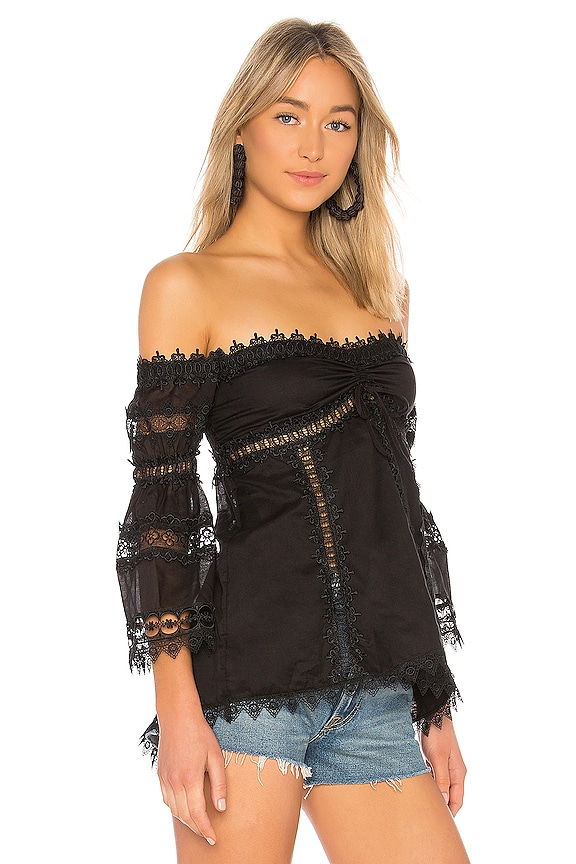Charo Ruiz Ibiza Maya Top in Black | REVOLVE