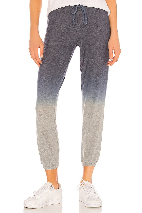 Chaser Cozy Knit Sweatpants in Navy Ombre | REVOLVE