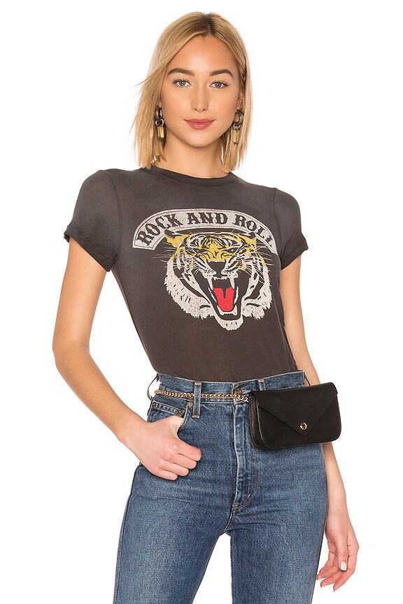 Chaser Rock Tiger Top in Faded Black | REVOLVE