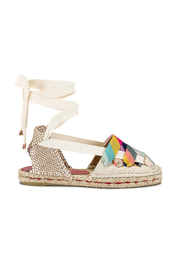 Castaner Jean x Paul Smith Espadrille Flat in Rayas Ivory | REVOLVE