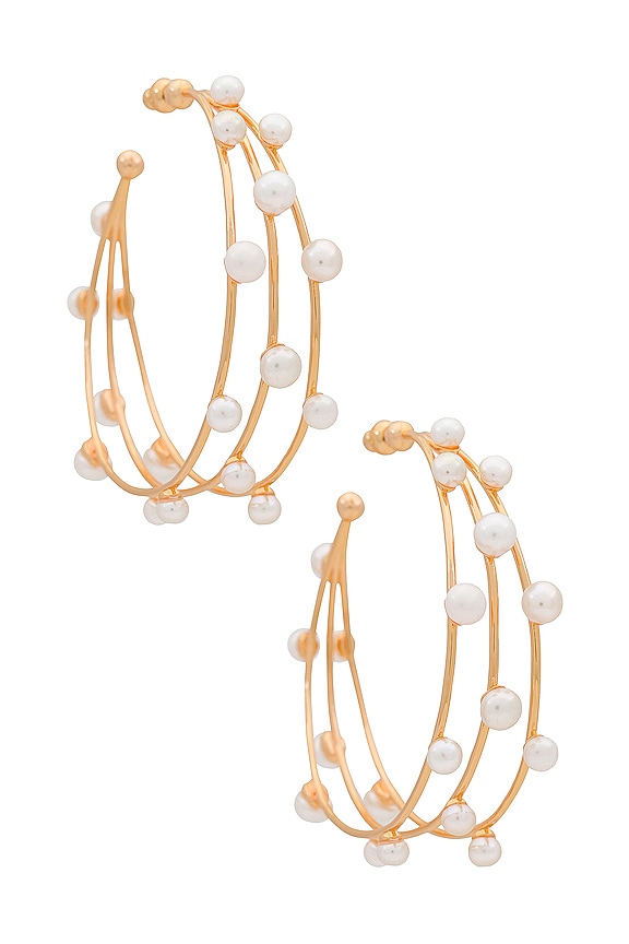 Cult Gaia Shanti Large Earring in Pearl | REVOLVE