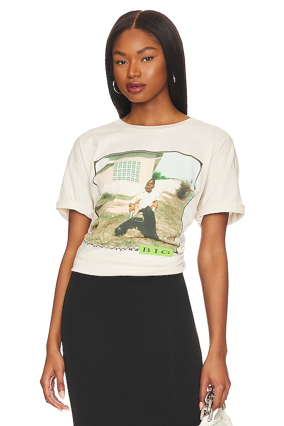 DAYDREAMER Notorious B.I.G. Young Biggie Merch Tee in Dirty White | REVOLVE
