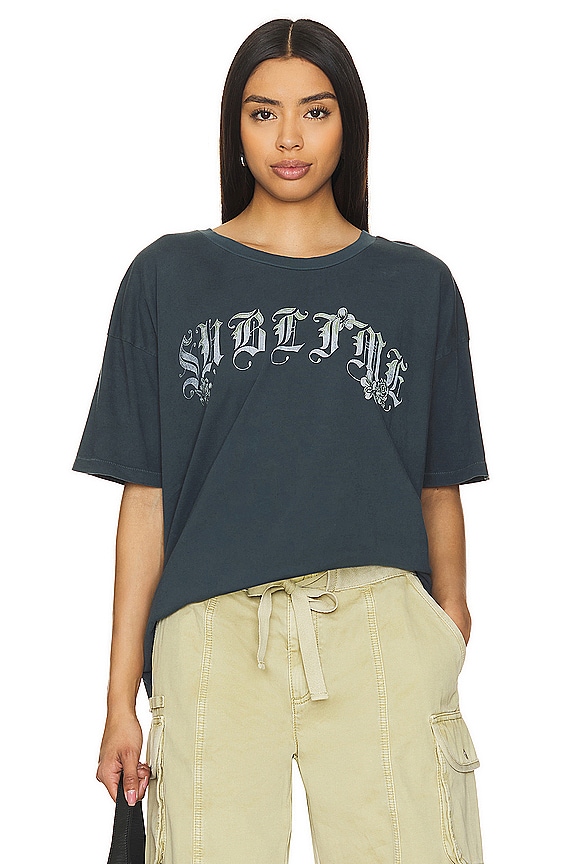 DAYDREAMER Sublime Self Titled Merch Tee in Vintage Black | REVOLVE
