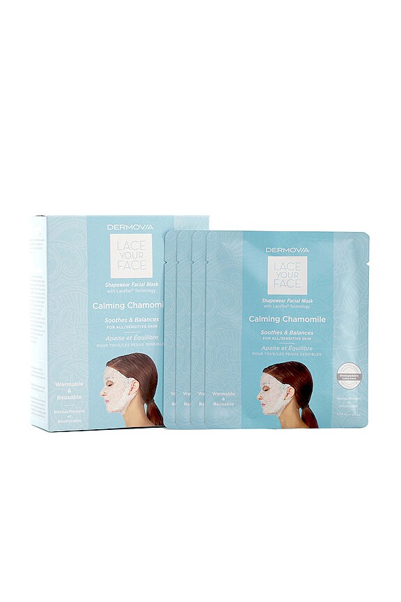 Dermovia Calming Chamomile Lace Your Face Mask 4 Pack | REVOLVE