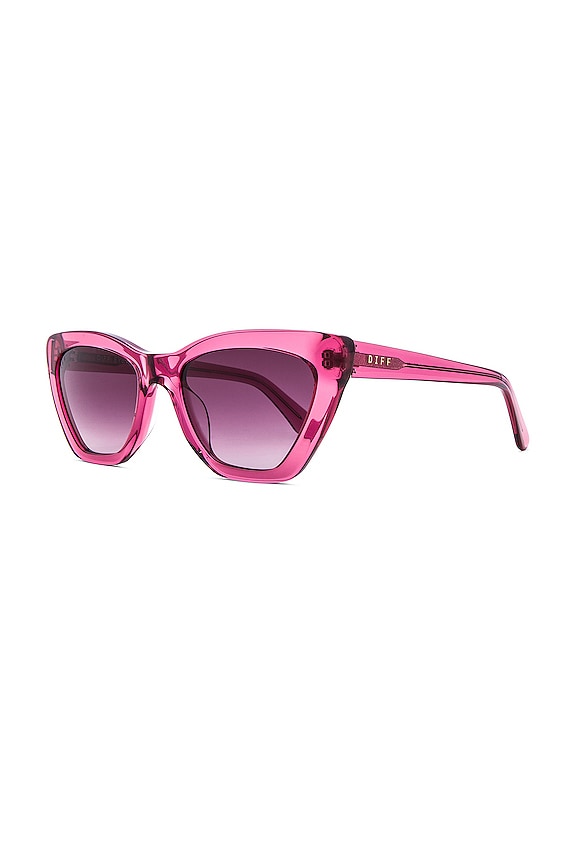 DIFF EYEWEAR Camila in Macarena Pink Crystal & Wine Gradient | REVOLVE