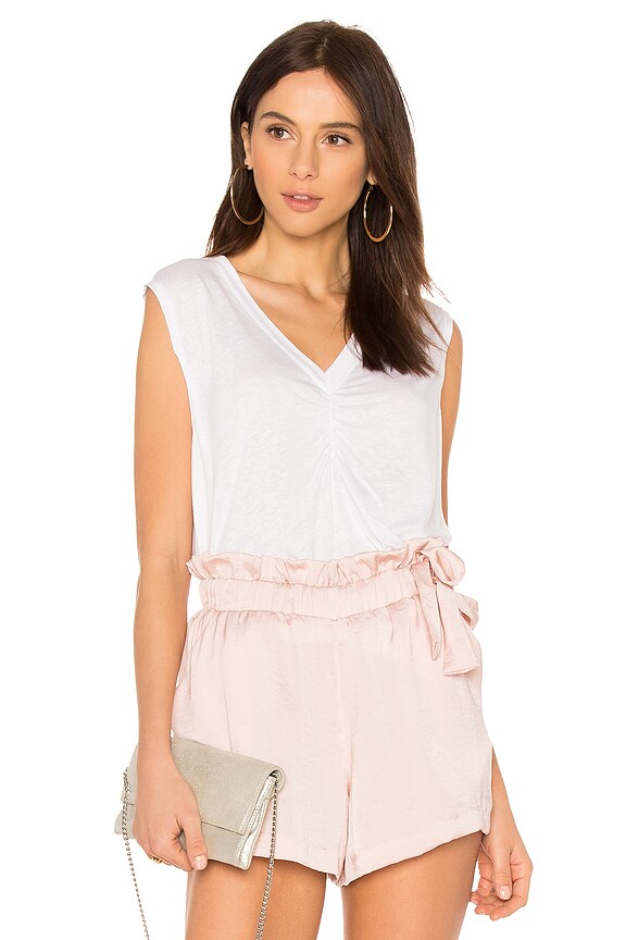 David Lerner Sleeveless Boxy Tank in White | REVOLVE