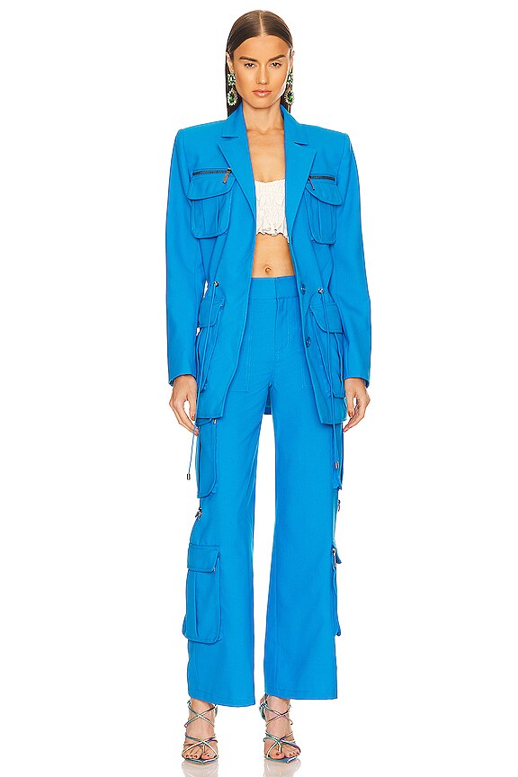 DUNDAS x REVOLVE Grace Pant in Turquoise Blue | REVOLVE