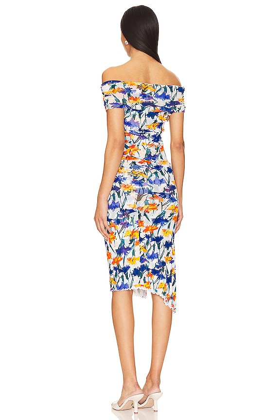 Diane von Furstenberg Lovinia Dress in Dianthus & Ivory | REVOLVE