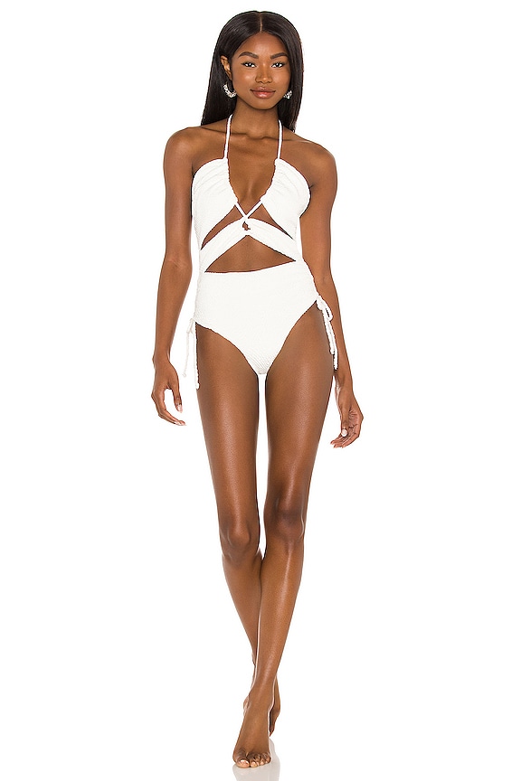 DEVON WINDSOR Faye Full Piece in Blanche | REVOLVE