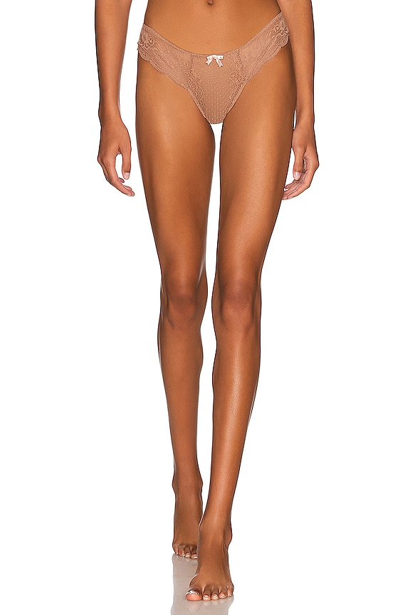 eberjey TANGA ANOUK en Mocha | REVOLVE