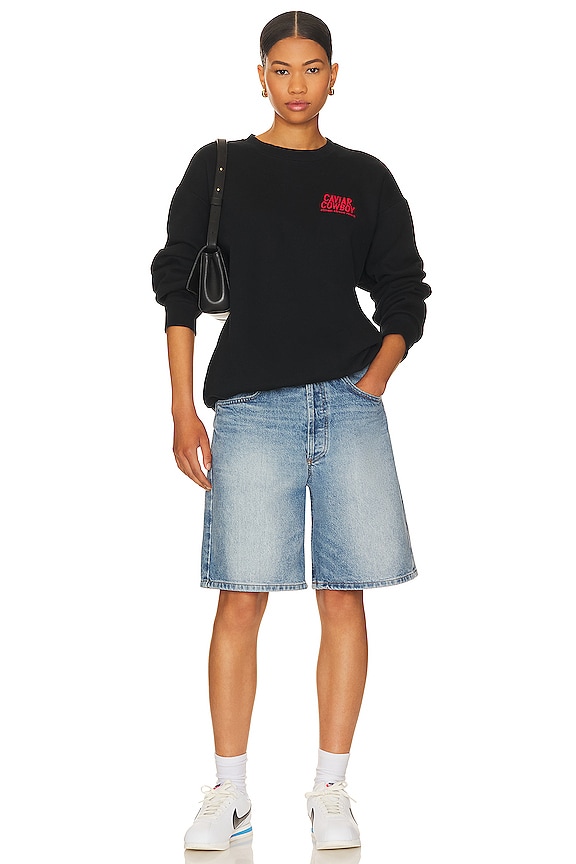 Eleven Eleven Caviar Cowboy Crew in Black | REVOLVE