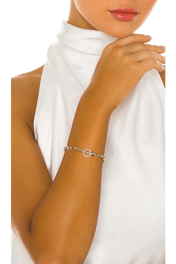EF COLLECTION 14KY Jumbo Diamond Toggle Bracelet in Yellow Gold | REVOLVE