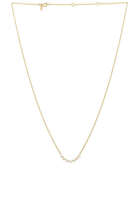 EF COLLECTION Diamond Carrie Necklace in Yellow | REVOLVE
