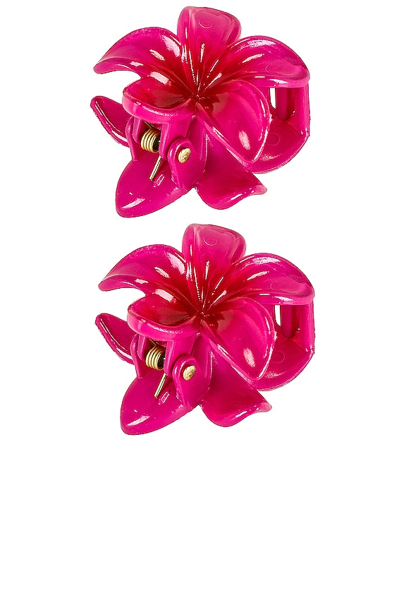 Emi Jay Baby Super Bloom Clip Set in Dragonfruit | REVOLVE