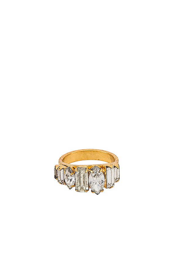 Elizabeth Cole Ramsey Ring in Crystal | REVOLVE