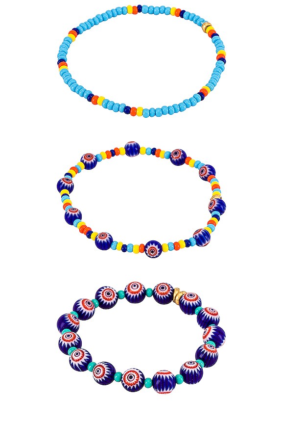 Elizabeth Cole Waylon Bracelets in Multi | REVOLVE
