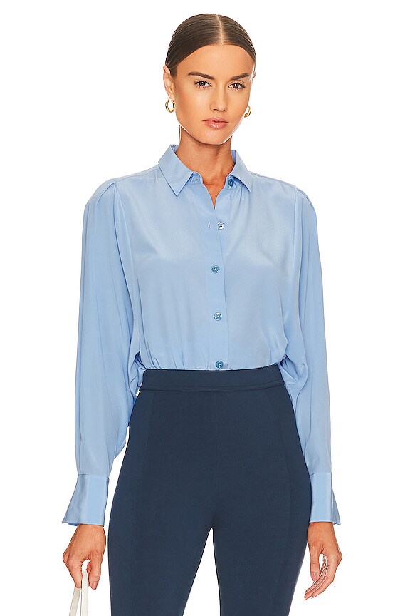 Equipment Shanton Blouse in Della Robbia | REVOLVE