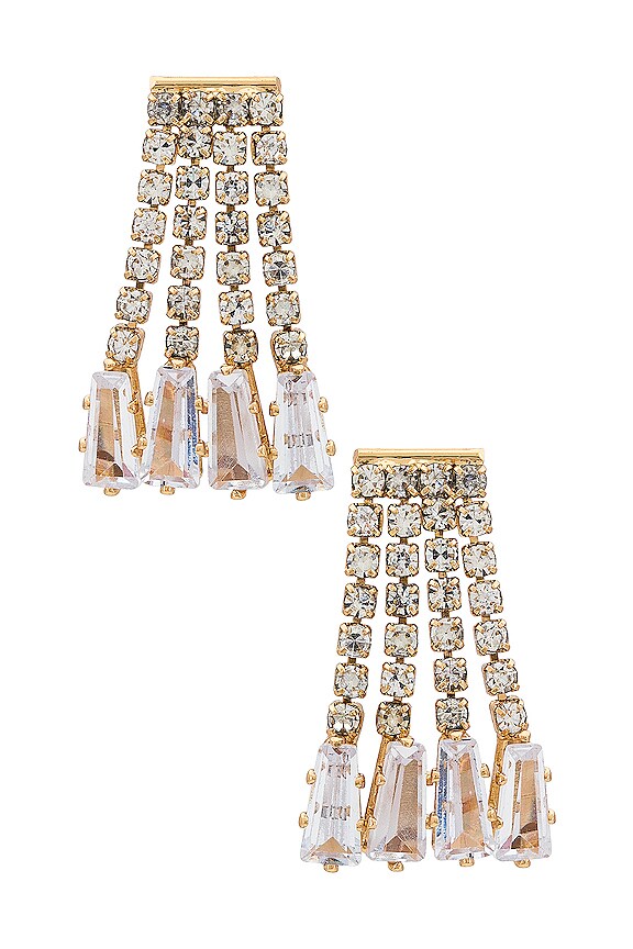 Ettika Ice Cold Earrings in Gold | REVOLVE