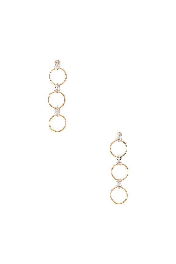 Ettika Triple O Earrings in Gold | REVOLVE