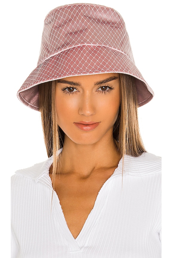 Eugenia Kim Charlie Bucket Hat in Blush & Ivory | REVOLVE