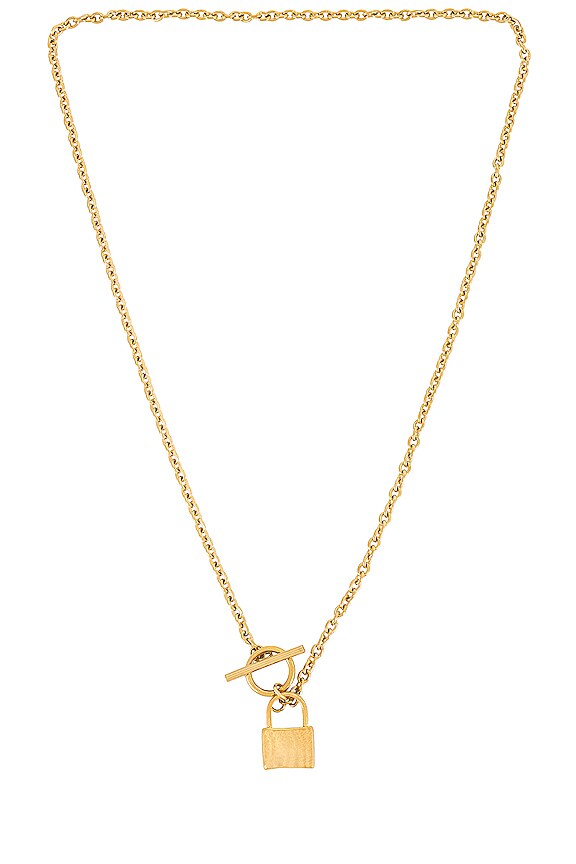 Ellie Vail Lydia Lock Necklace in Gold | REVOLVE