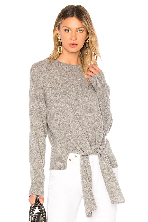 FRAME Twist Sweater in Gris | REVOLVE