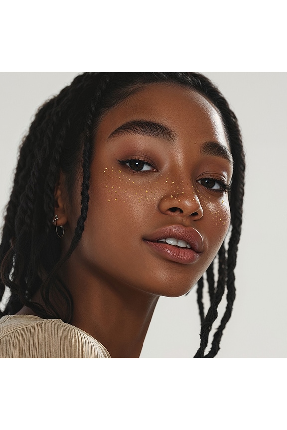 Fazit Beauty Glitter Freckle Makeup Patches in Gold | REVOLVE