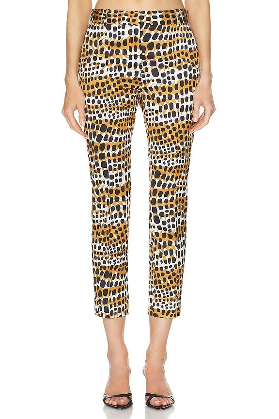 FWRD Renew Celine Animal Pant in Tan | REVOLVE