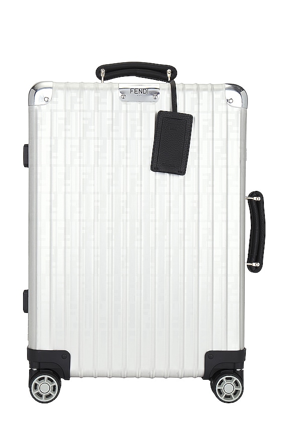 FWRD Renew Fendi X Rimowa Cabin Trolley Luggage in Silver | REVOLVE