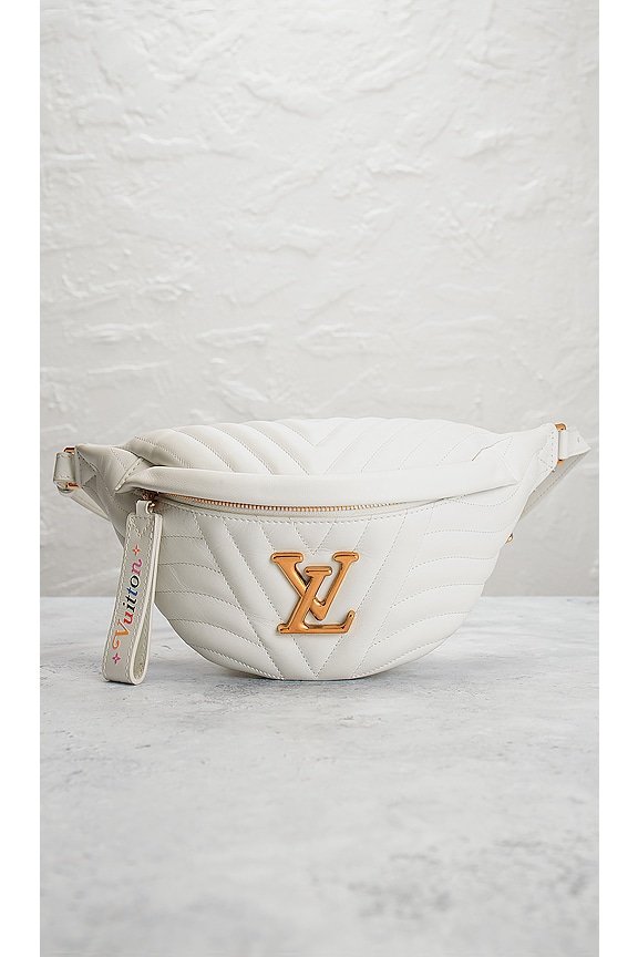 FWRD Renew Louis Vuitton New Wave Bumbag Belt Bag in White | REVOLVE