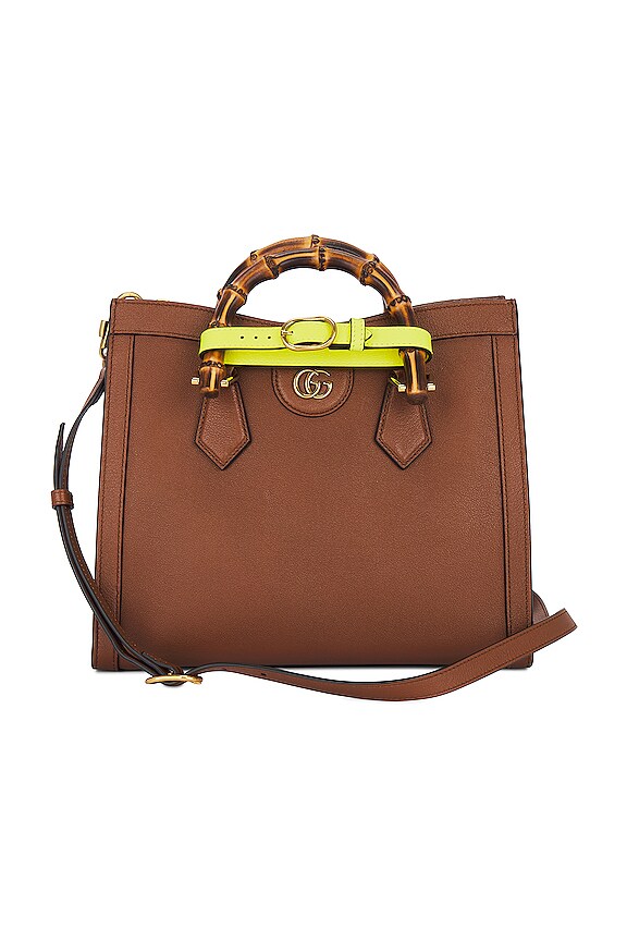 FWRD Renew Gucci Bamboo Small Diana Handbag in Brown | REVOLVE