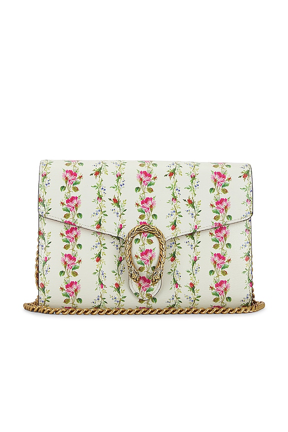FWRD Renew Gucci Dionysus Floral Print Wallet On Chain Bag in Ivory ...