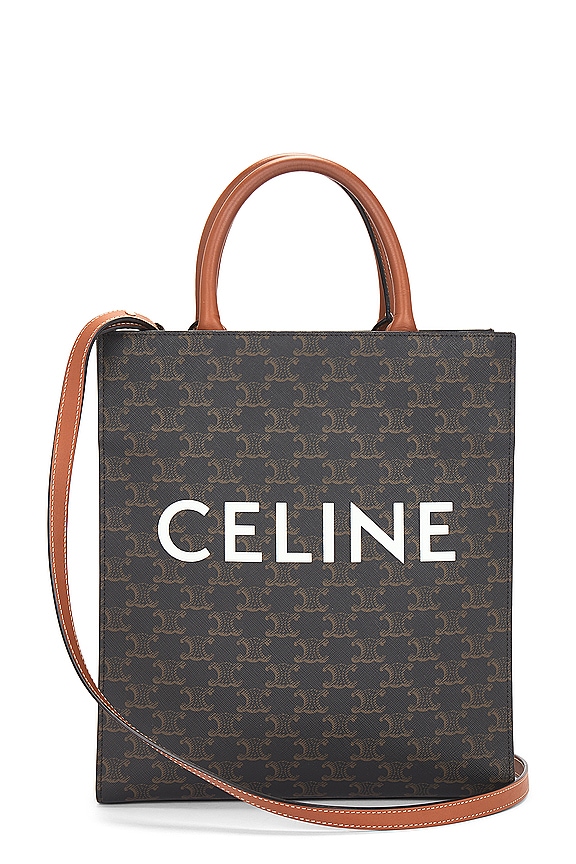 FWRD Renew Celine 2 Way Tote Bag in Brown | REVOLVE