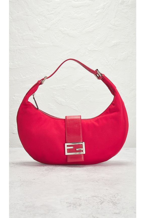 FWRD Renew Fendi Hobo Shoulder Bag in Red | REVOLVE
