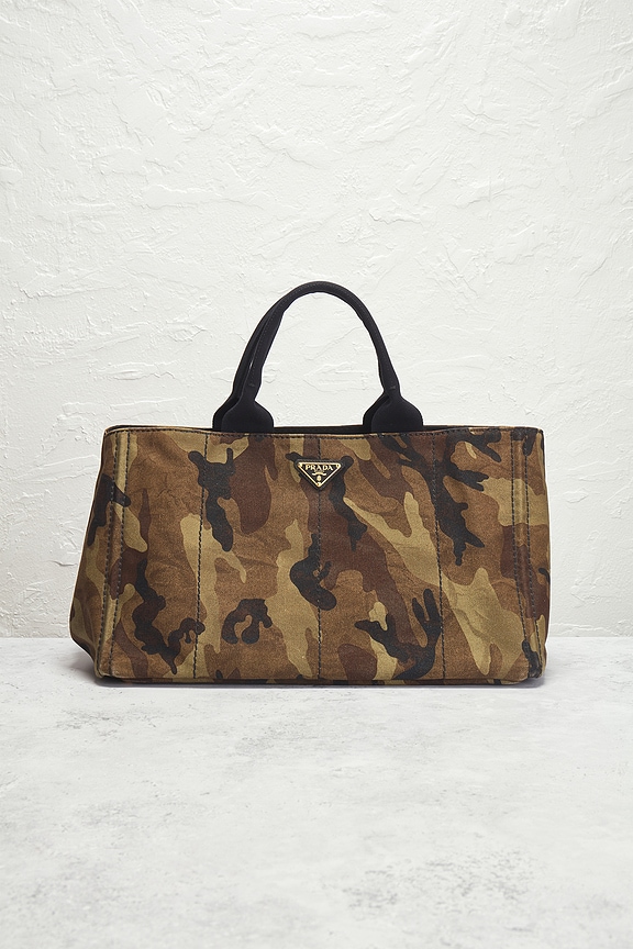 FWRD Renew Prada Camo Tote Bag in Multi | REVOLVE