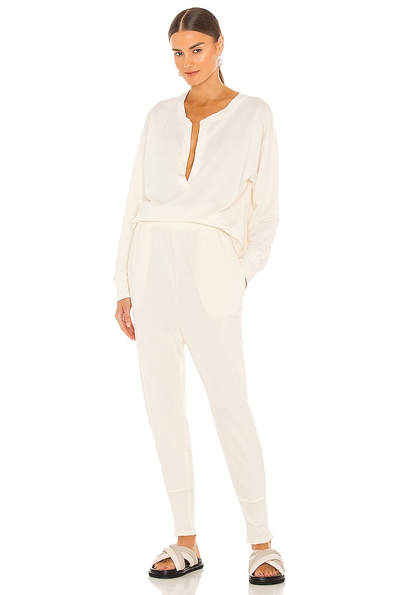 Free People Cozy Cool Girl Lounge Set in Ivory | REVOLVE