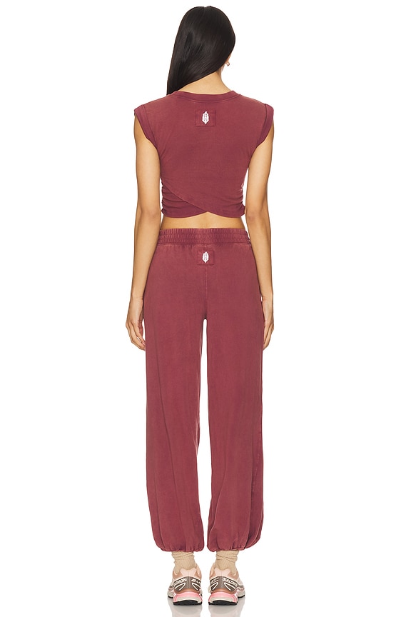 Free People x FP Movement Hot Shot Crossover Set in Clove | REVOLVE