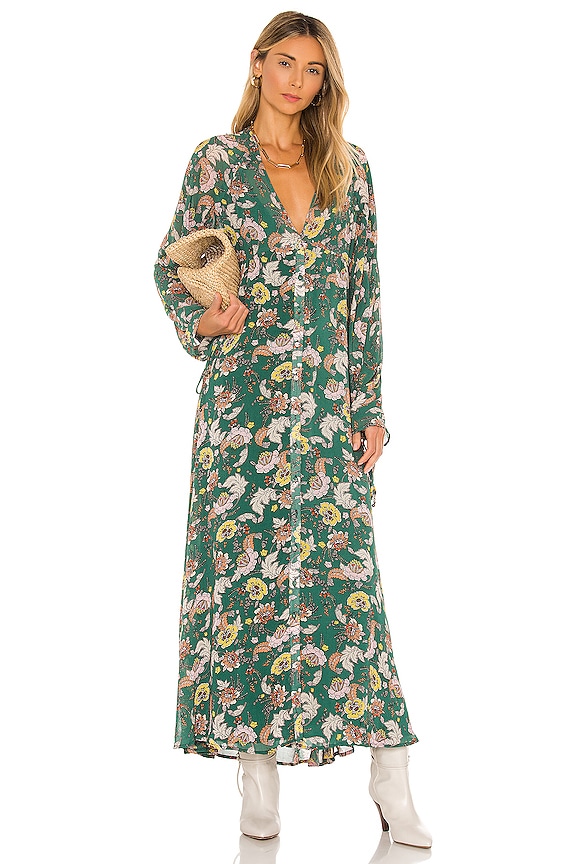 Free People ROBE EARTHFOLK en Green Combo | REVOLVE