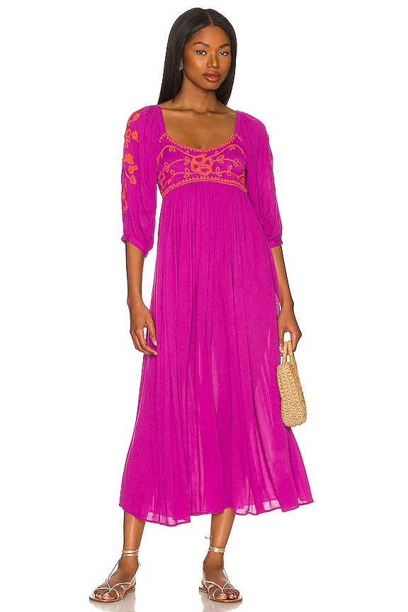 Free People Wedgewood Maxi Dress in Orchid Pavillion | REVOLVE