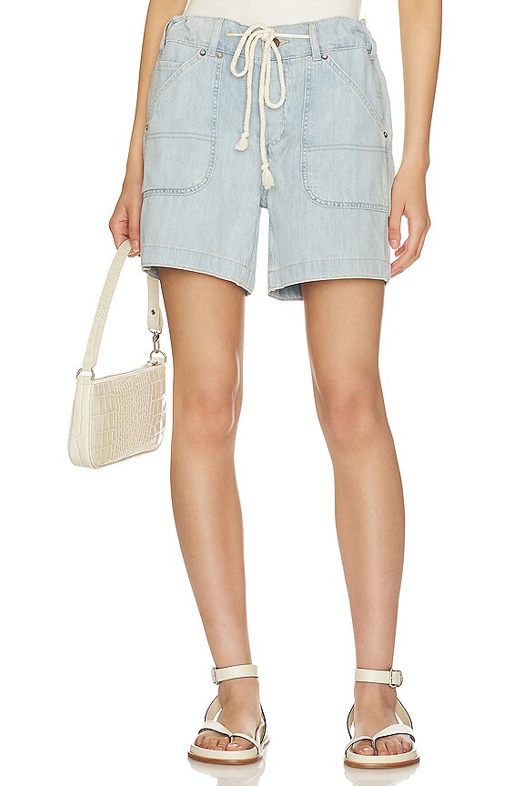 Free People Second Chances Pull On Short in Moonstone | REVOLVE