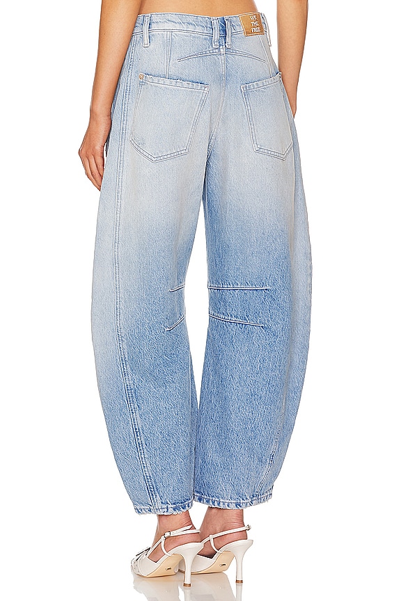 Free People x We The Free Good Luck Mid Rise Barrel Jeans in Barnyard ...