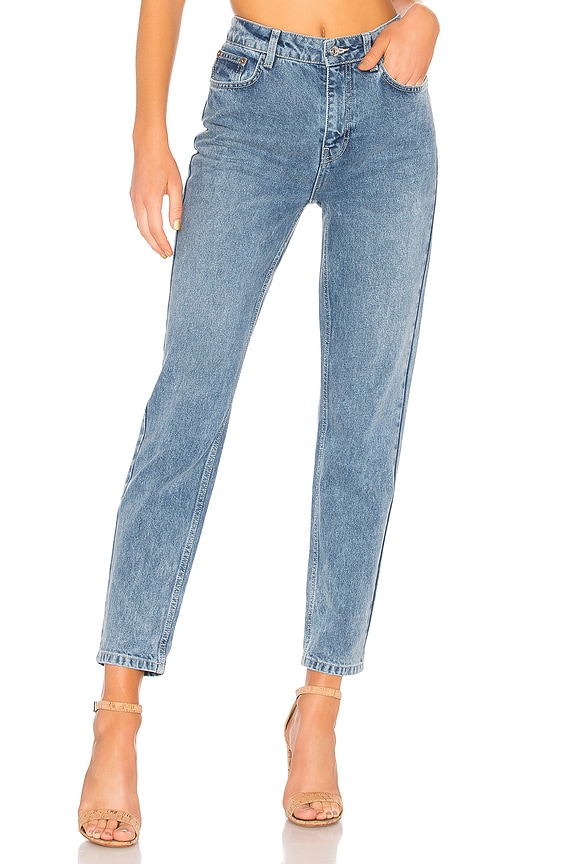 Free People Mom Jean in Blue | REVOLVE