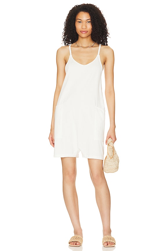 Free People x FP Movement Hot Shot Romper in Ivory | REVOLVE