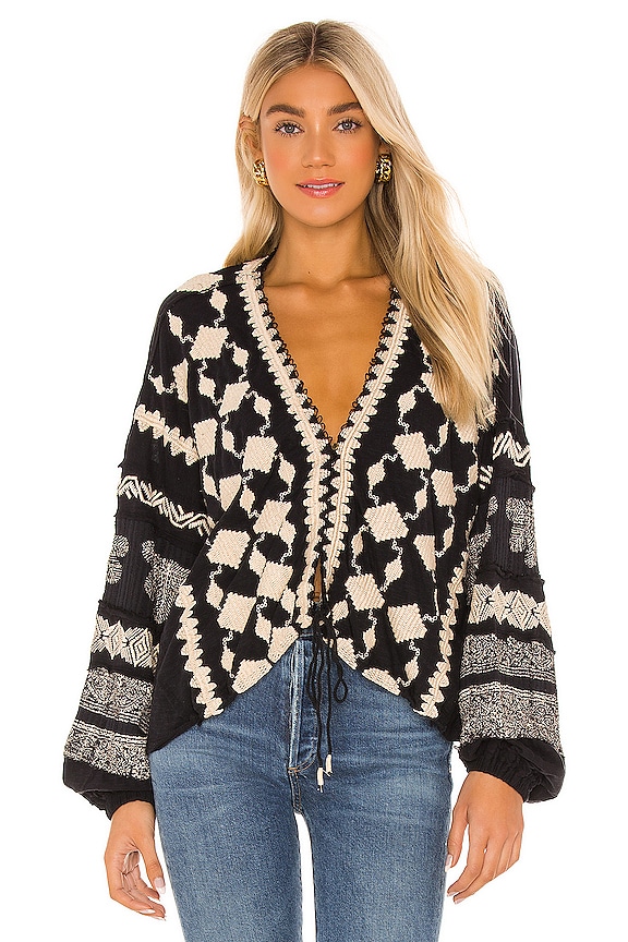 Free People Home Town Top in Black Combo | REVOLVE