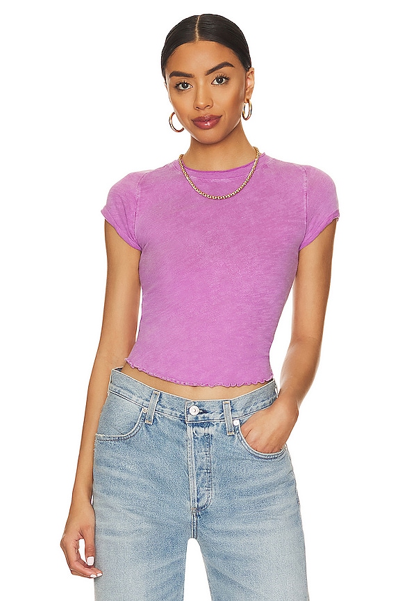 Free People Be My Baby Recut Tee in Summer Tulips | REVOLVE