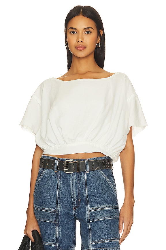 Free People Cloud 9 Bubble Tee in White | REVOLVE