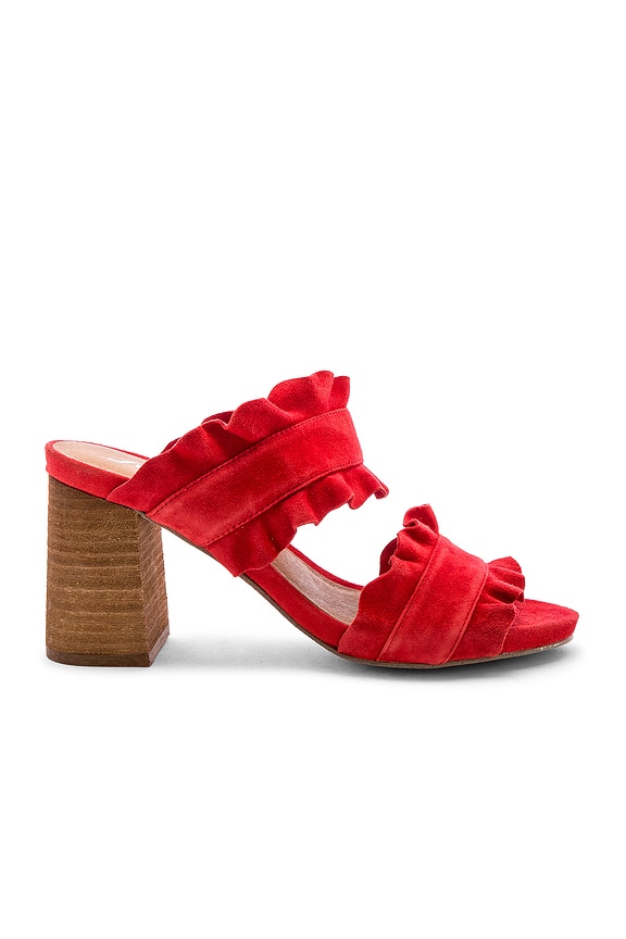 Free People Rosie Ruffle Heel in Red | REVOLVE