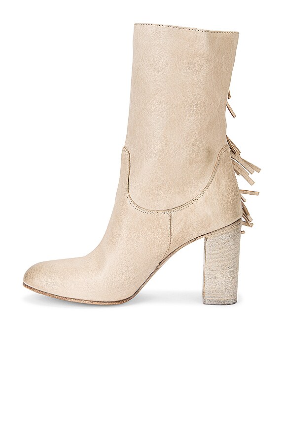 Free People Wild Rose Slouch Boot in Bone | REVOLVE