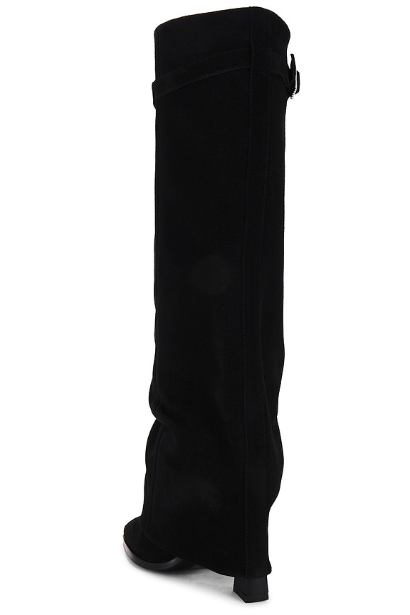 Free People Felicity Foldover Boot in Black | REVOLVE